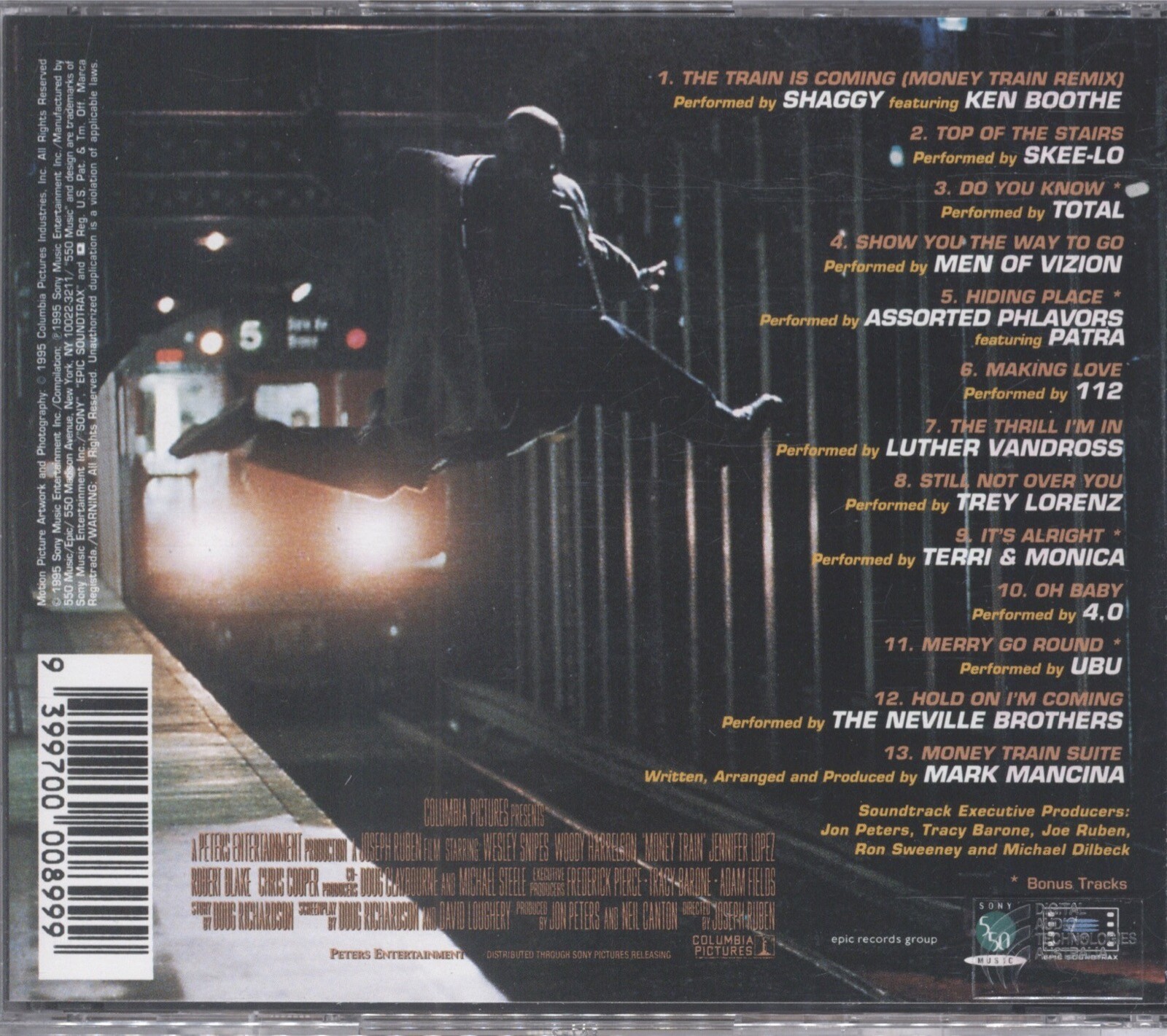 Money Train Soundtrack CD 072 | eBay