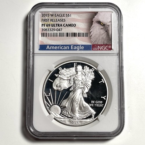 2015-W American Silver Eagle $1 NGC PF69 Ultra Cameo First Releases ...