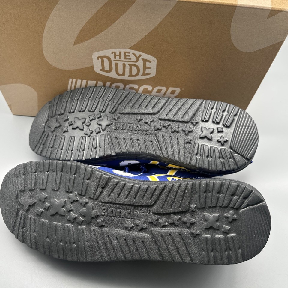 Men’s Hey Dude Wally NASCAR #9 Chase Elliott Size 11 Blue Multi Color ...