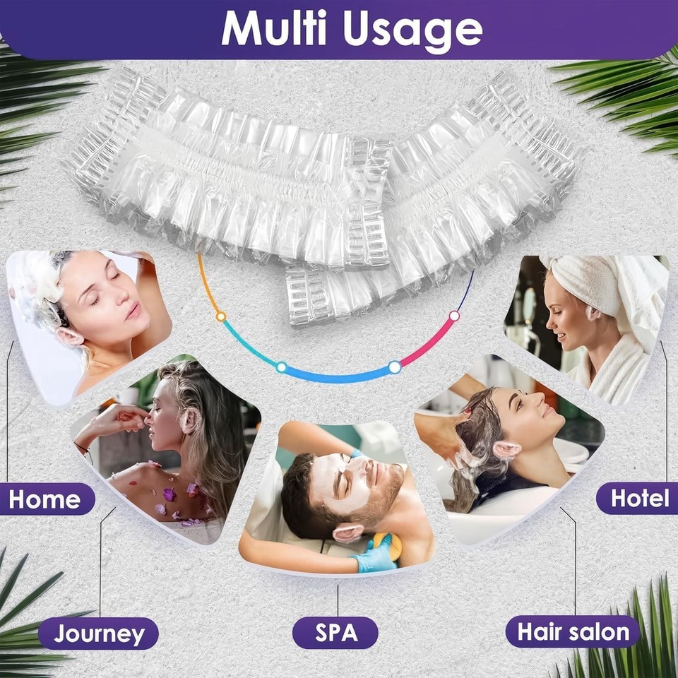 200× Disposable Ear Covers for Shower Hair Dye Waterproof Adults Ear ...