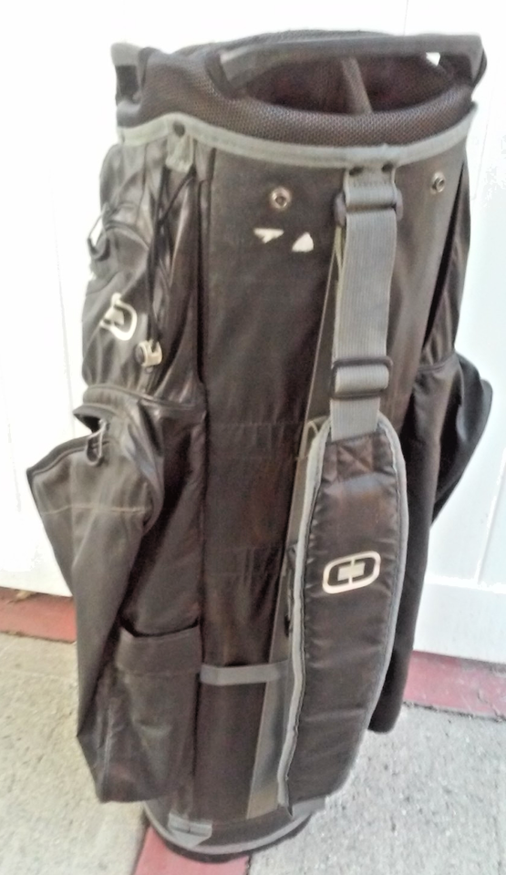 OGIO GOTHAM GOLF BAG 14 Way Cart Carry Black Lightweight Single Padded ...