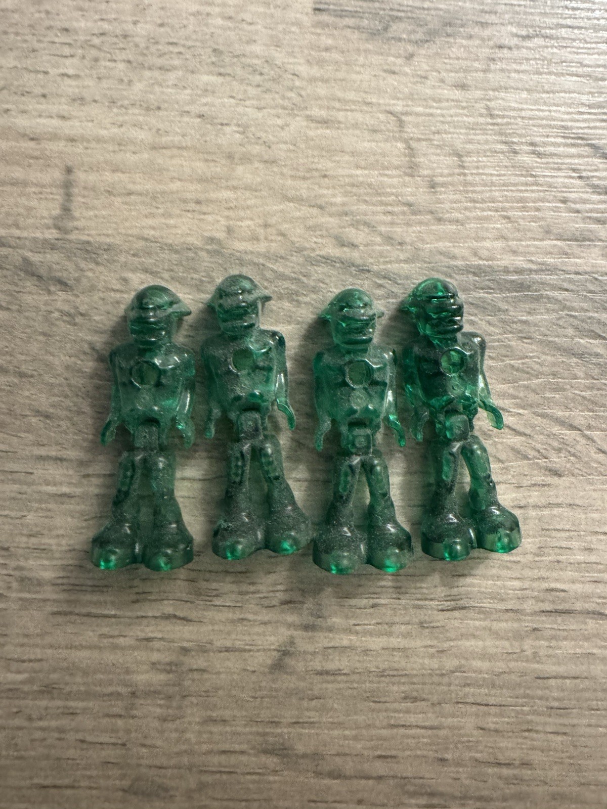 4 x Lego Green Translucent Mars Mission Alien Minifig Minifigure Life ...
