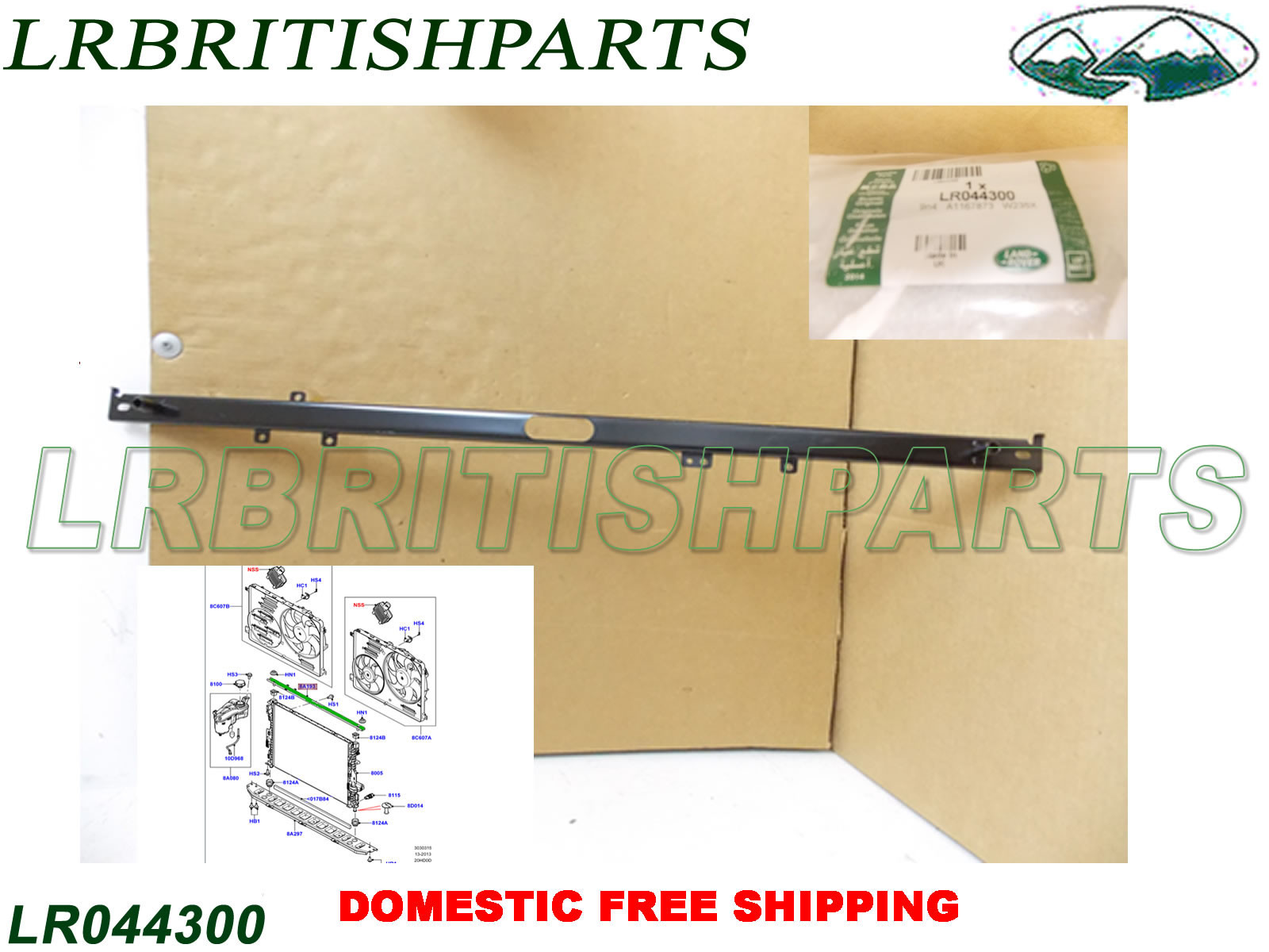 LAND ROVER RADIATOR UPPER SUPPORT RANGE R. EVOQUE DISCOVERY SPORT 15 ON ...