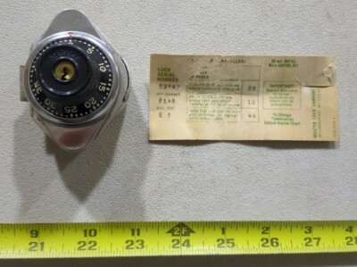 Master Lock Combination Locker Built in Model 1630 With Combo NO KEY ...