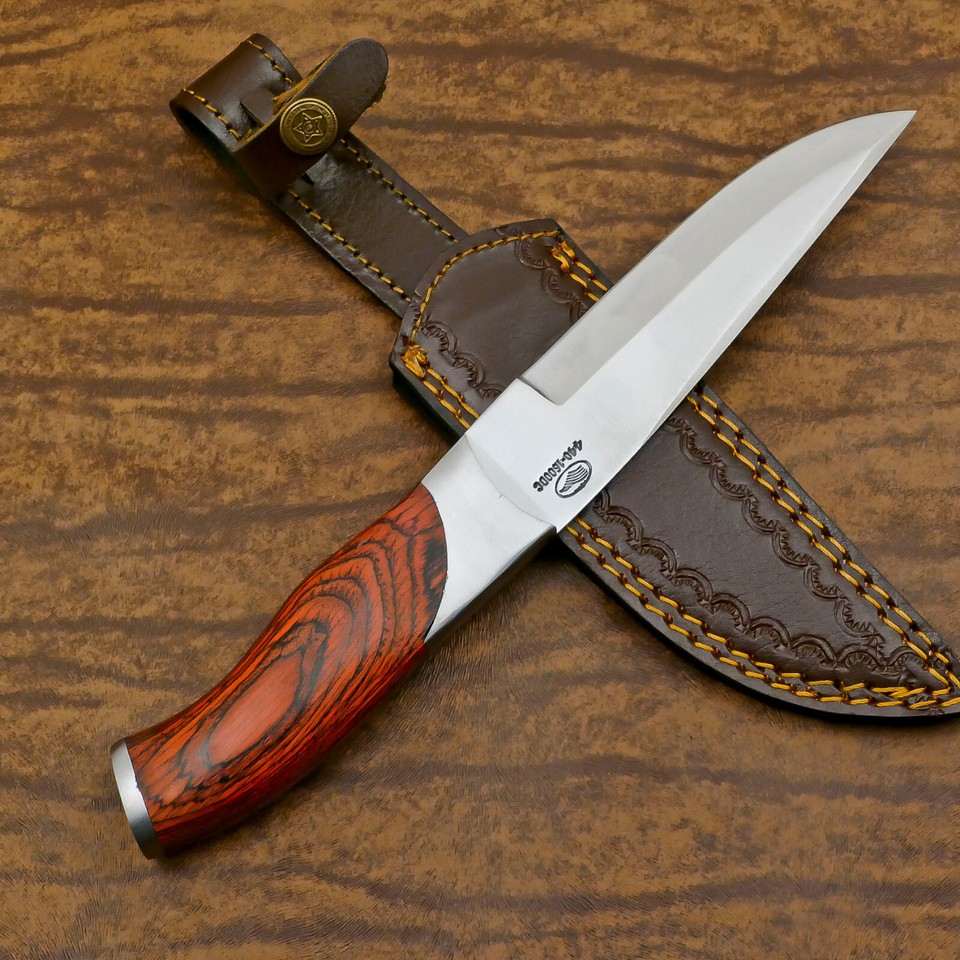 Rody Stan HAND MADE D2 SKINNER CAMPING EDC HUNTING KNIFE - PAKKA WOOD ...
