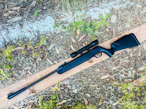 Air Rifle 4.5 / 5.5mm Caliber Hunting Pellet Gun .177 / .22 Safety 500/ ...