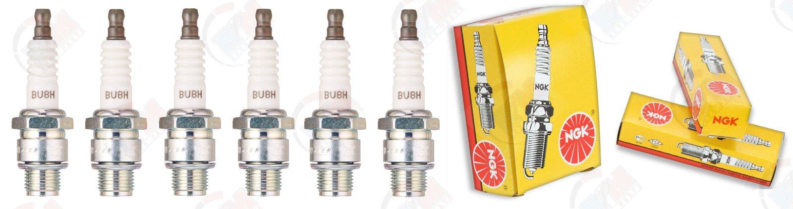 NGK BU8H "NICKEL" Spark Plugs 6431 (Set of 6) | eBay