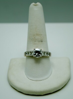 STERLING SILVER CZ STONE RING 9.75#FMM462 | eBay