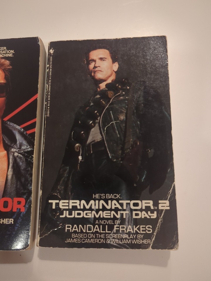 Terminator and Terminator 2, movie tie-in books Randall Frakes PB ...