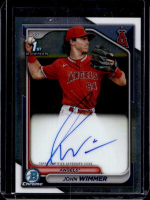 2024 Bowman Chrome John Wimmer 1st Prospect Auto Autograph #CPA-JW ...