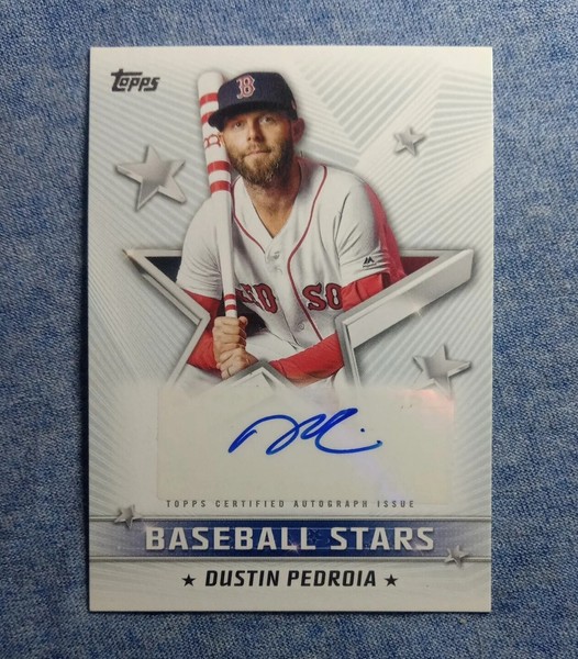2022 Topps Series 1 - Baseball Stars Autographs #BSA-DP Dustin Pedroia ...