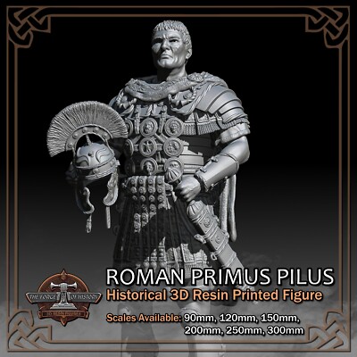 Roman Empire Primus Pilus - Scale 1/18 to 1/6 - 3D Resin Printed Figure ...