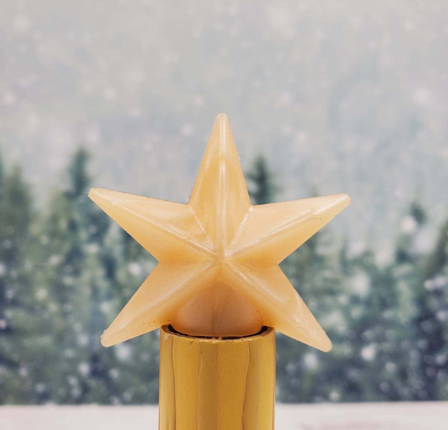 Cream Star 1.5" | Silicone Star Topper | 3 Watt C7 Night Light Bulb ...