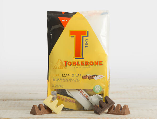 6 TOBLERONE Tiny Assorted White Milk & Dark Chocolate Chocolate Bites ...