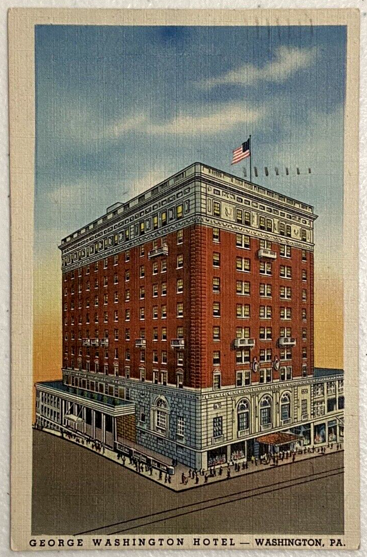 Postcard George Washington Hotel, Washington, Pennsylvania | eBay