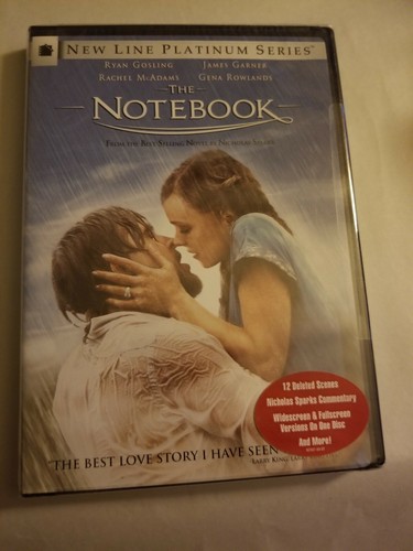The Notebook DVD Widescreen Full Screen NEW SEALED Ryan Gosling Rachel ...