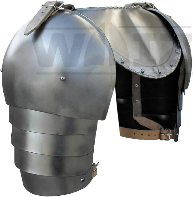 Medieval Iron Gorget Spaulders Arm Shoulder Set | Viking Crusader ...