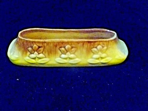 Vintage Australian POTTERY EMBOSSED LOG YELLOW Vase By PATES SYDNEY ...