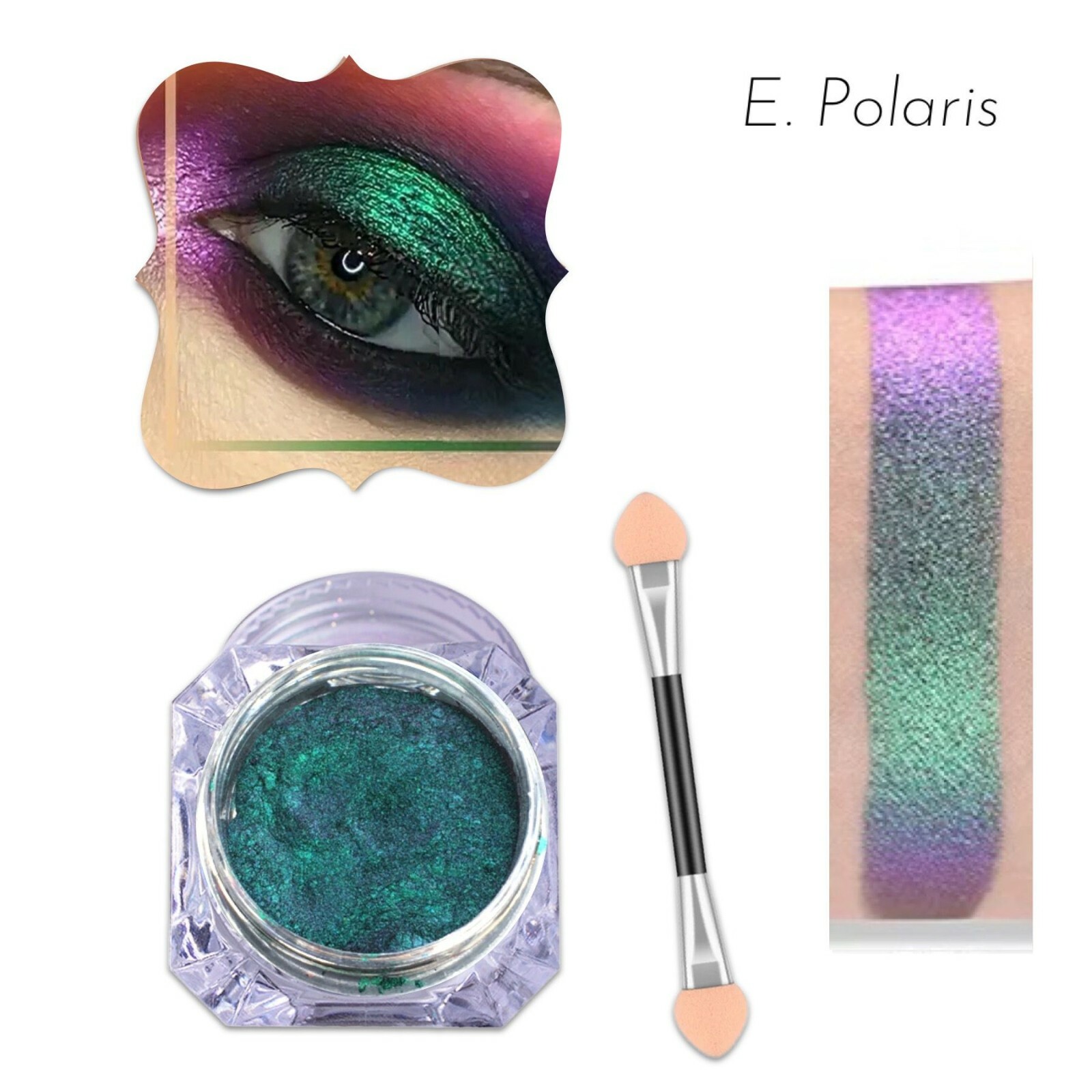 Multichrome Chameleon Eyeshadow Face Body Makeup Shining Aurora Pigment ...