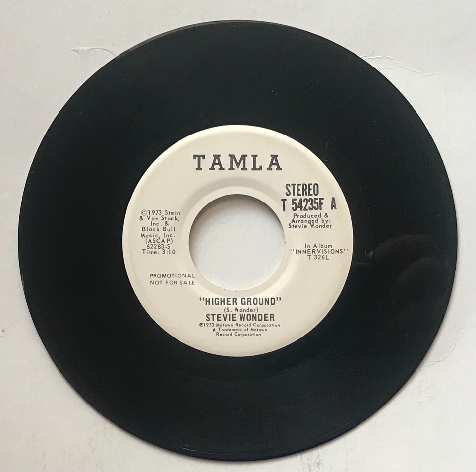 Stevie Wonder - Higher Ground - 1973 - 45RPM WHITE LABEL PROMO | eBay