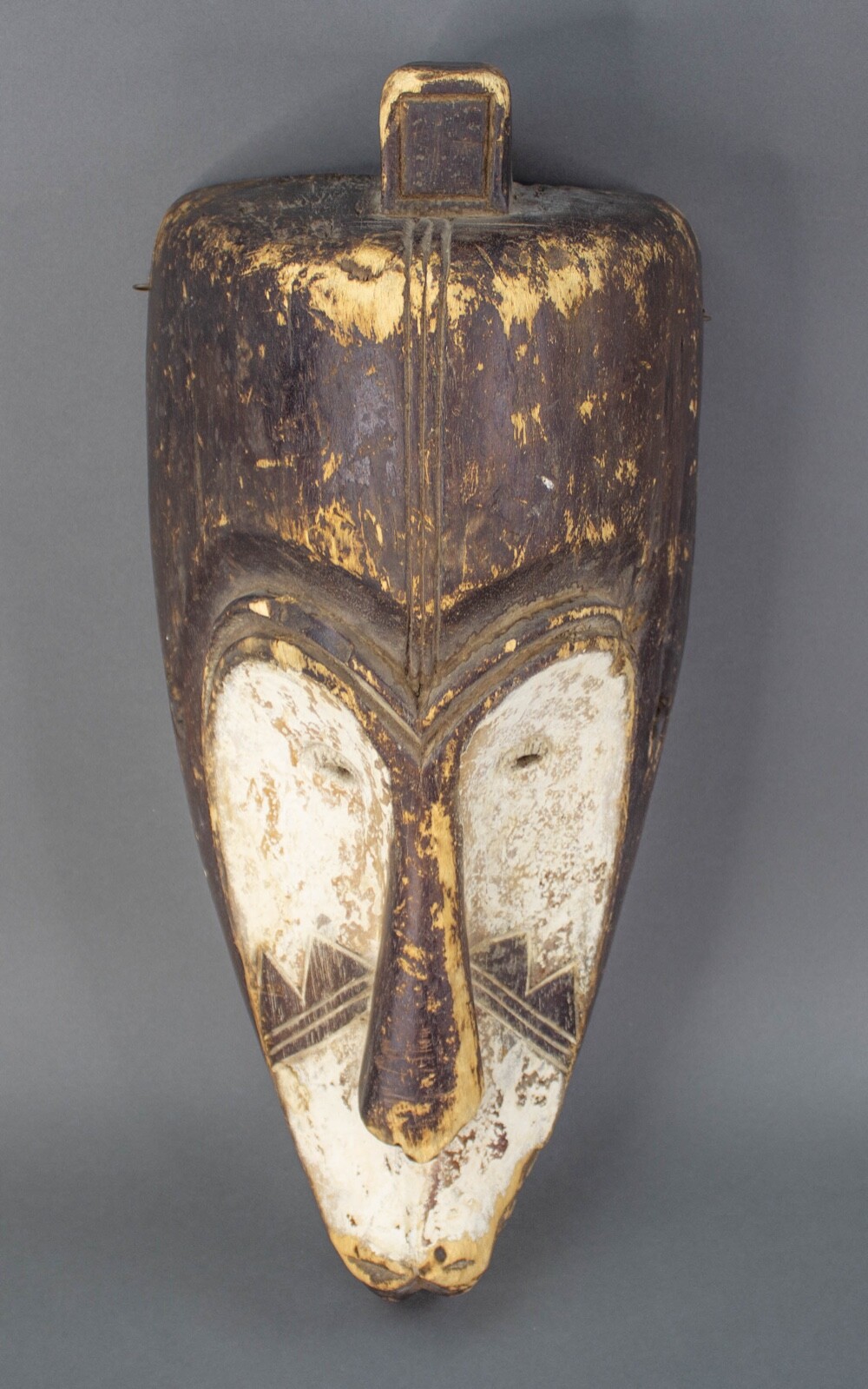 Superb Large Elongated Fang Tribe Mask Cameroon Africa Wood Carved 21 1 ...