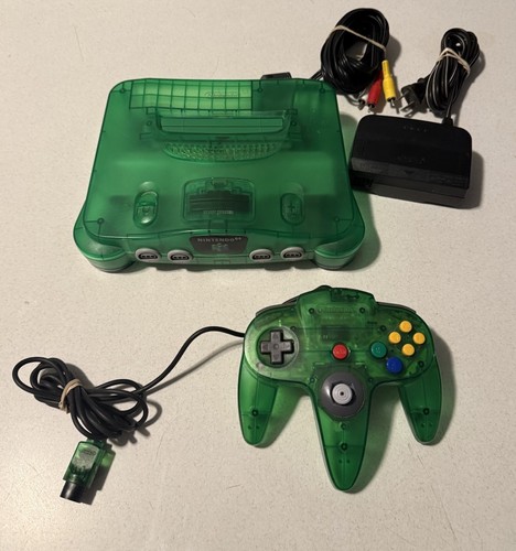 Nintendo N64 Funtastic Jungle Green Console With Matching Controller | eBay
