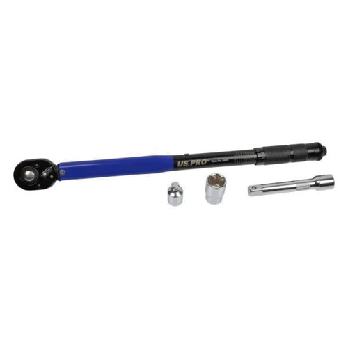US PRO 1/2" Drive Calibrated Torque Wrench 13.6/203.5Nm 10/105ft.lb ...