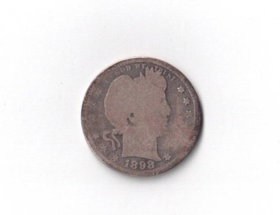 1898 Barber Quarter, Good | eBay