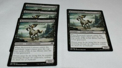 MTG card: 4x Returned Centaur, Black Common Creature, Magic Origins | eBay