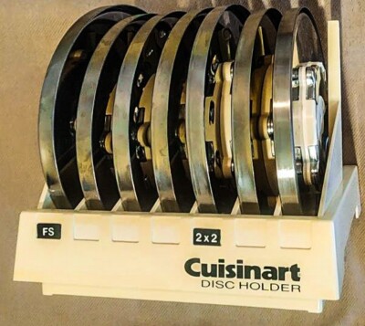 Cuisinart DLC-8 Food Processor Disc Blade Set of 7 Blades and Holder | eBay