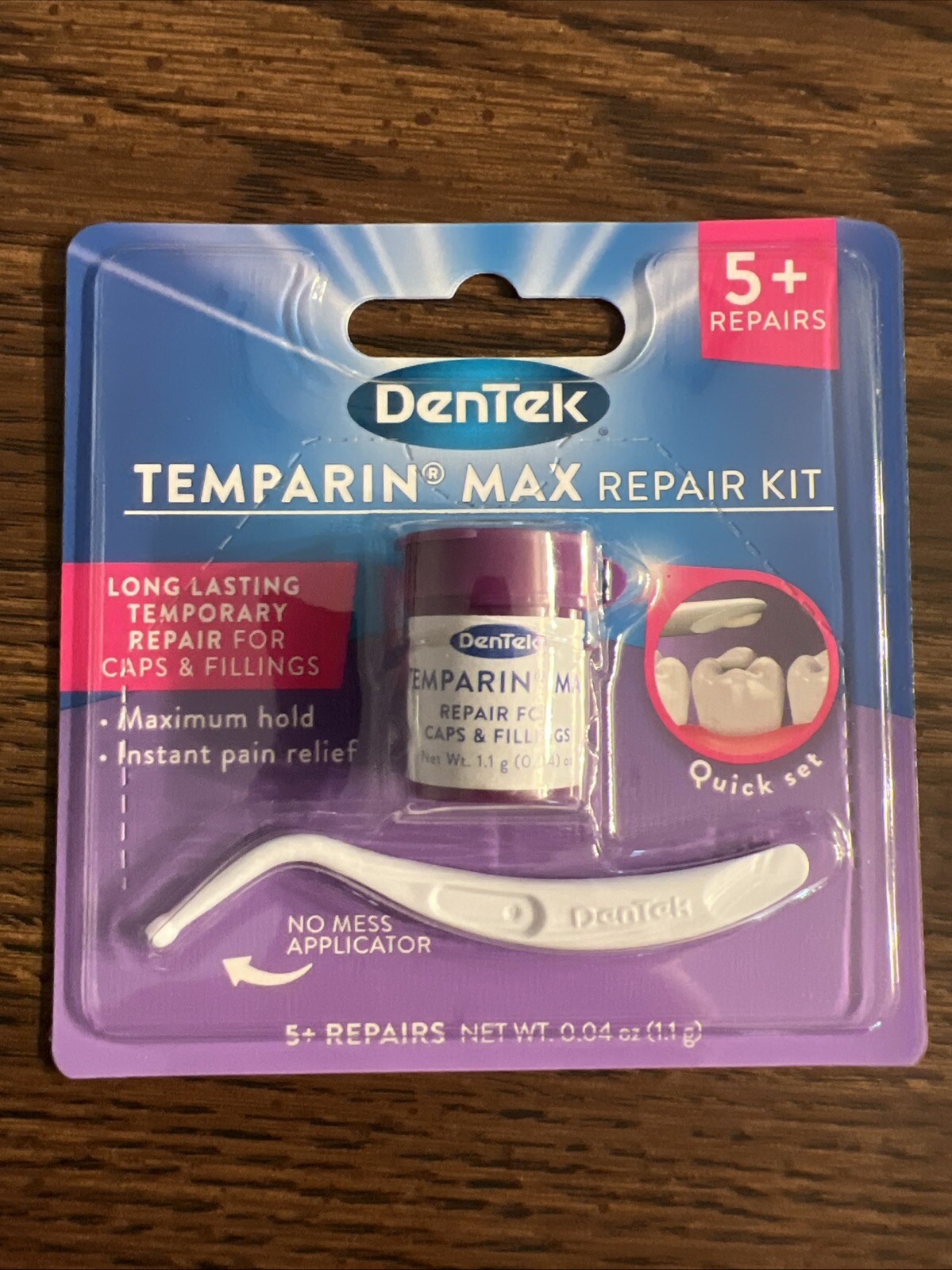 2 Pack Temparin Max Lost Filling and Loose Cap Repair Kit, 5+ Repairs ...