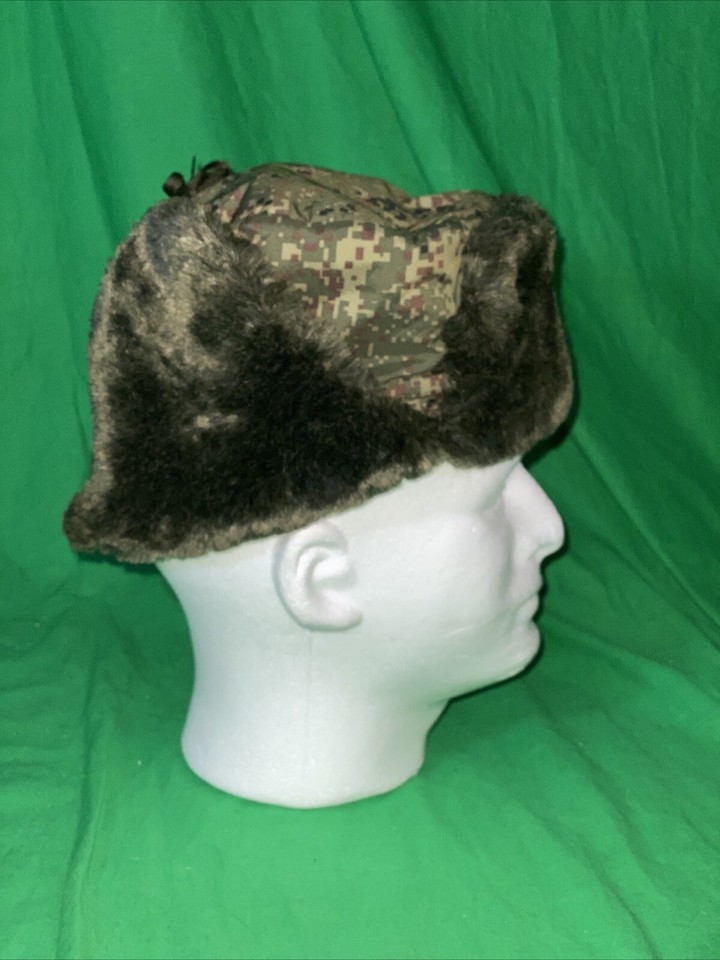 Two Authentic Modern Russian Army Hats 1 Ushanka And 1 Cap. VKPO | eBay