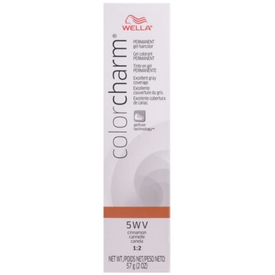 SALON HAIR WELLA COLOR CHARM PERMANENT DYE GEL 5WV CINNAMON | eBay