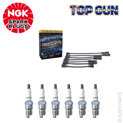 TOP GUN IGNITION LEADS & NGK PLUGS for Holden Sandman HX 3.3L (202ci ...
