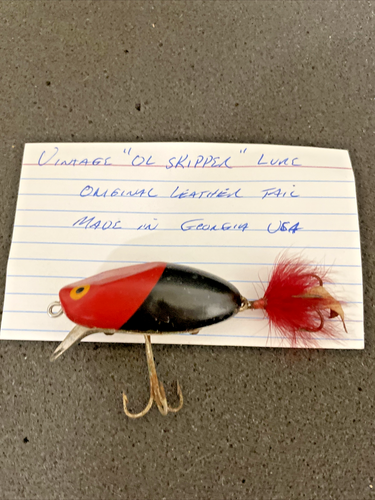 Vintage Ol’ Skipper Wood Fishing Lure - Wynne Precision Co. Red and ...