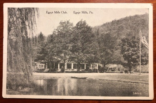 Egypt Mills Club Egypt Mills Pennsylvania litho 1922 | eBay