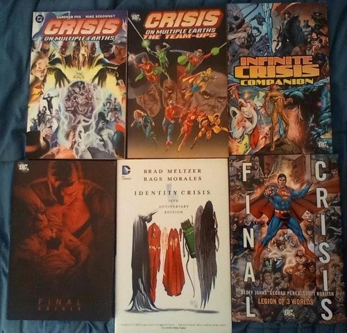 Lot of 6 Crisis DC hardcovers and trade paperbacks - George Perez and ...