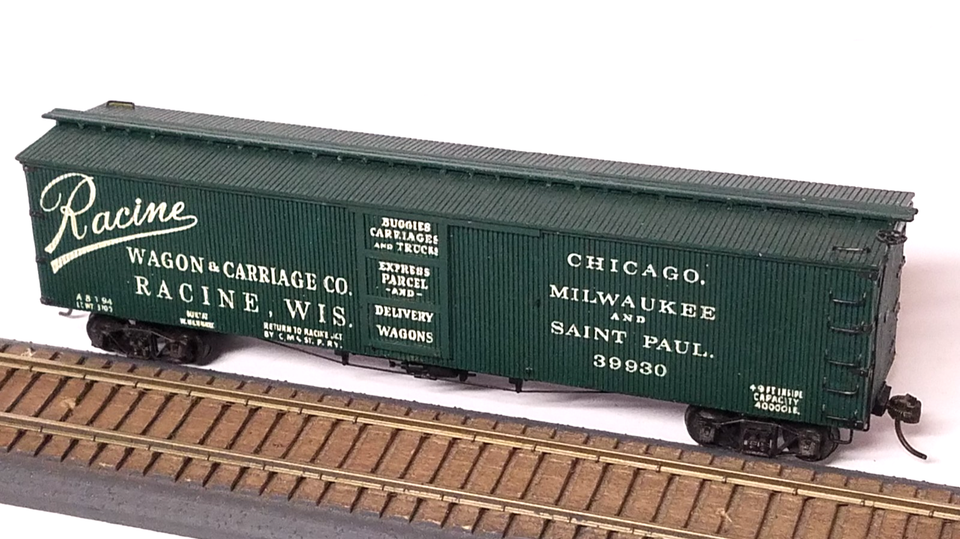 HO Scale, Vintage LaBelle Racine Wagon & Carriage Truss-Rod Billboard ...
