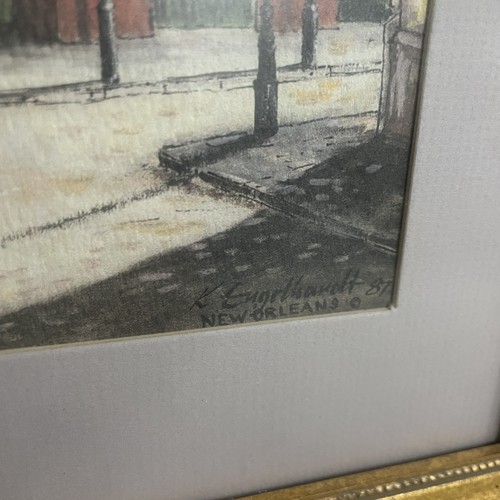 1987 Knut "Ken" Engelhardt "Royal Street" Print, Beautifully Framed | eBay