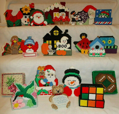 Handmade Plastic Canvas Coaster Sets | eBay