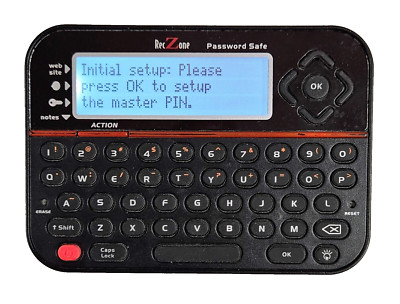 RecZone Password Safe Model 595 w Backlit LCD Built-In Memory Storage ...