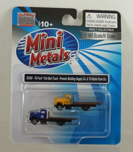 NOS CMW Mini Metals '54 FORD FLAT BED TRUCKS Premier / Tri-State N ...