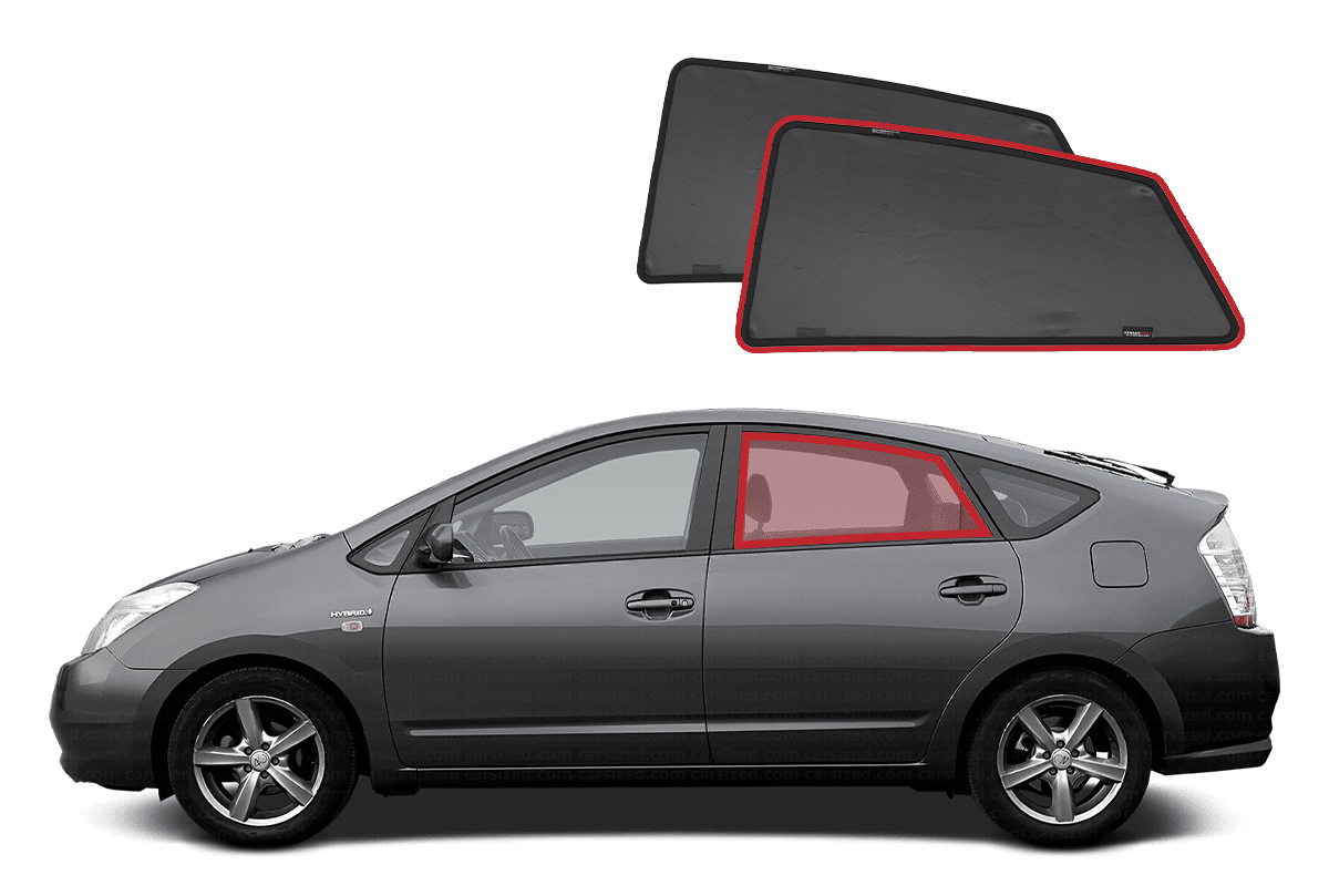Snap Shades for Toyota Prius 2nd Gen Car Rear Window Shades (XW20; 2003 ...
