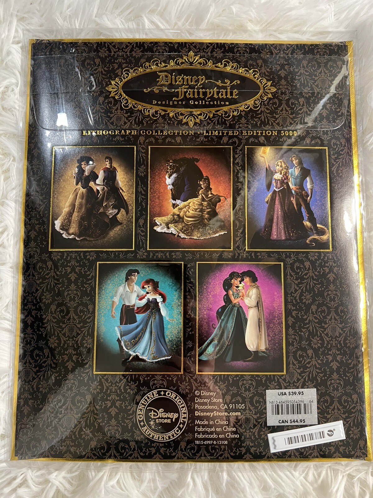 NEW Disney Designer Fairytale Collection Lithograph Set Of 5 LE5000 | eBay