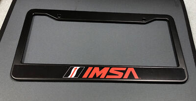 IMSA black Plastic license plate frame Lexus Racing BMW Acura Audi ...