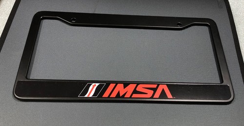IMSA black Plastic license plate frame Lexus Racing BMW Acura Audi ...