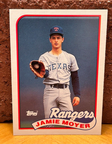 BASEBALL CARD NEW FRESH FROM BOX TOPPS TRADED 1989 JAMIE MOYER RANGERS ...