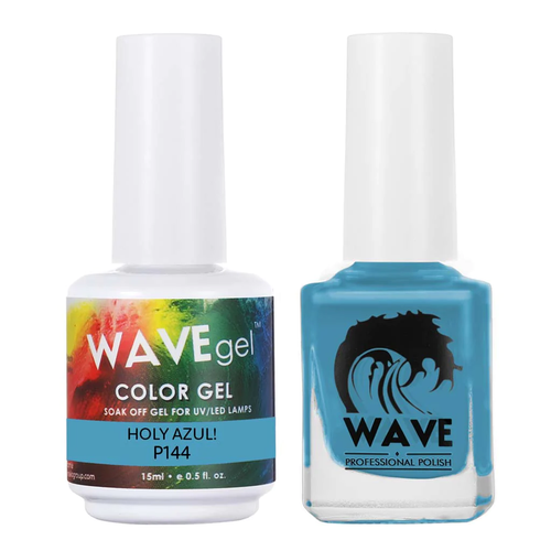 Wave Gel Matching - P144 Holy Azul! 15ml Soak Off Gel Polish & Nail ...