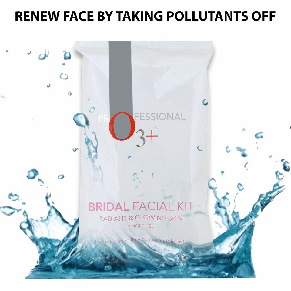 O3+ Bridal Facial Kit for Radiant & Glowing Skin (60g+69ml, Single Use ...