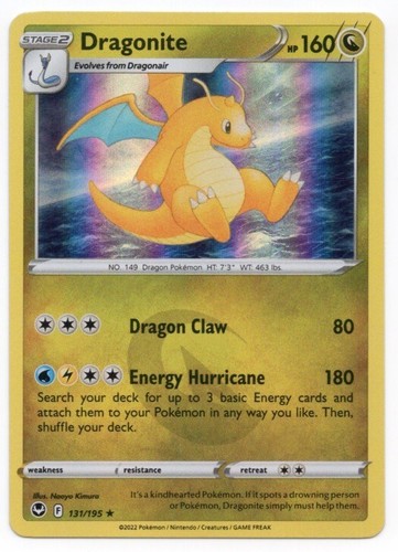 Dragonite Holo Rare (131/195) Pokemon Silver Tempest SWSH12 | eBay